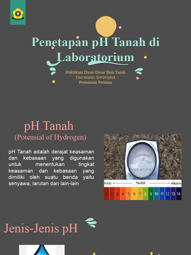 Metode Penetapan pH Tanah Laboratorium | PDF