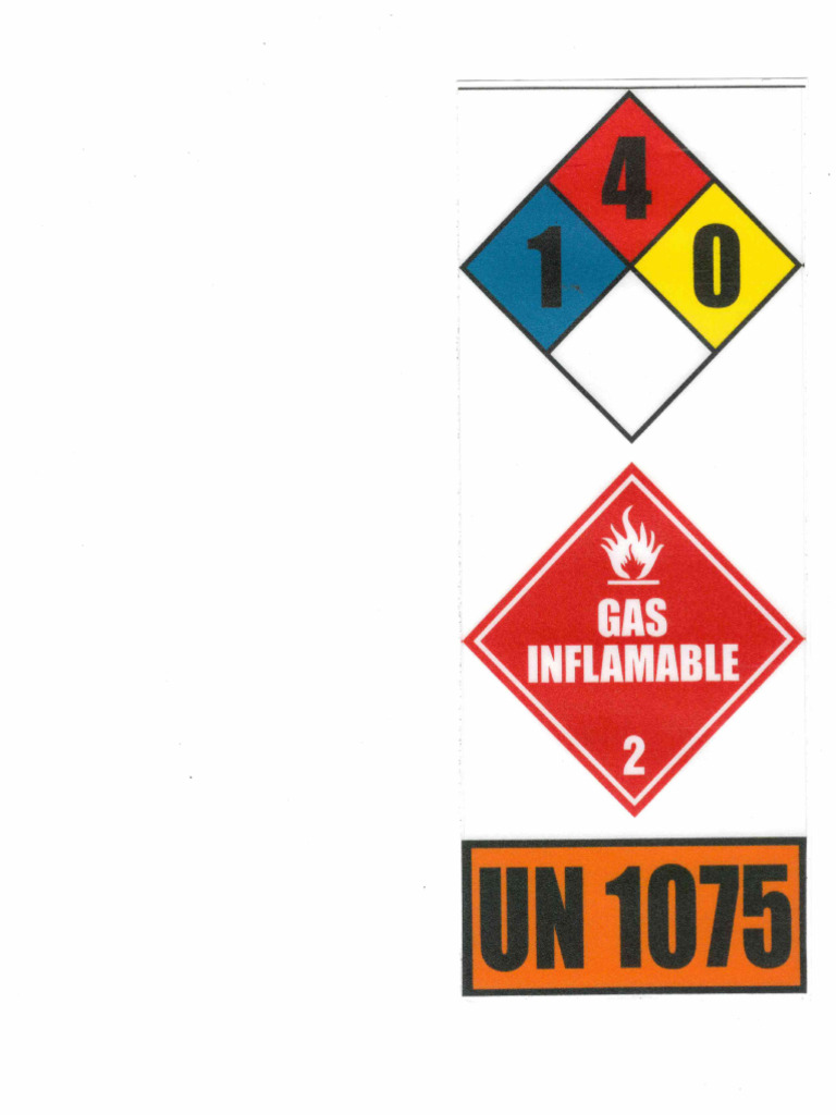 Rotulos Cilindros Gas Infalamable | PDF