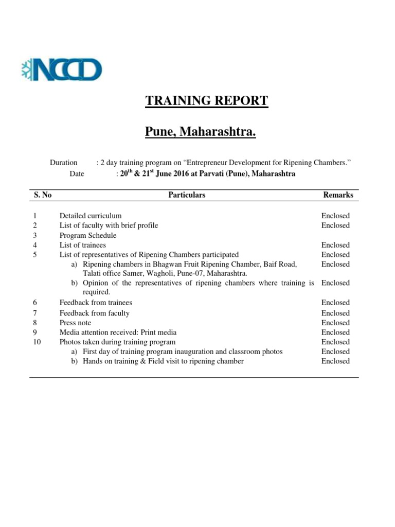Evaluation Report Pune Maharashtra Report-2 | PDF | Entrepreneurship