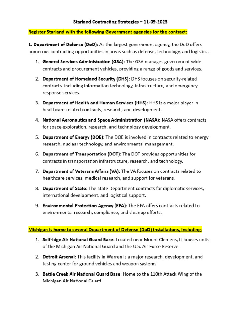 Starland Registration For Contracts | PDF | Michigan | Detroit