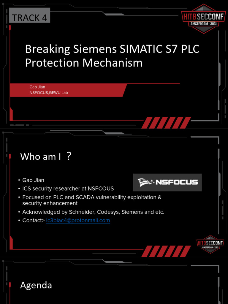 D2 COMMSEC - Breaking Siemens SIMATIC S7 PLC Protection Mechanism - Gao ...