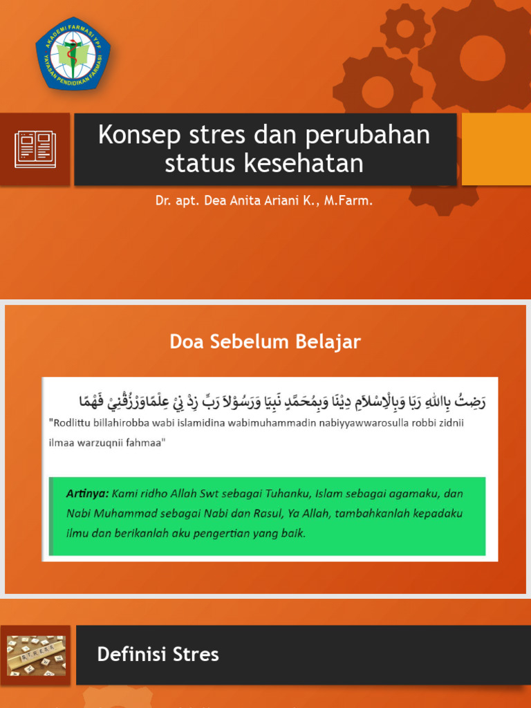 Konsep Stres Dan Perubahan Status Kesehatan | PDF
