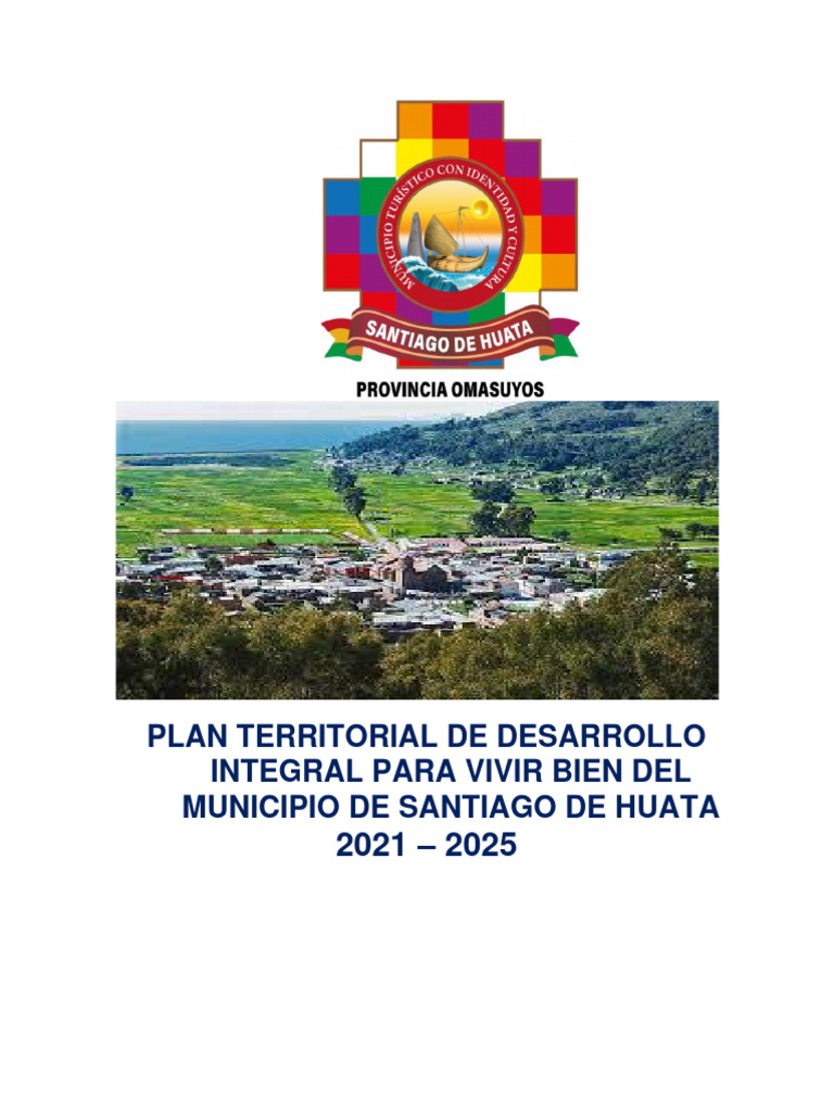 Ptdi 2021-2025 Gam Santiago de Huata - Oficial - 15.09.2022 | PDF ...