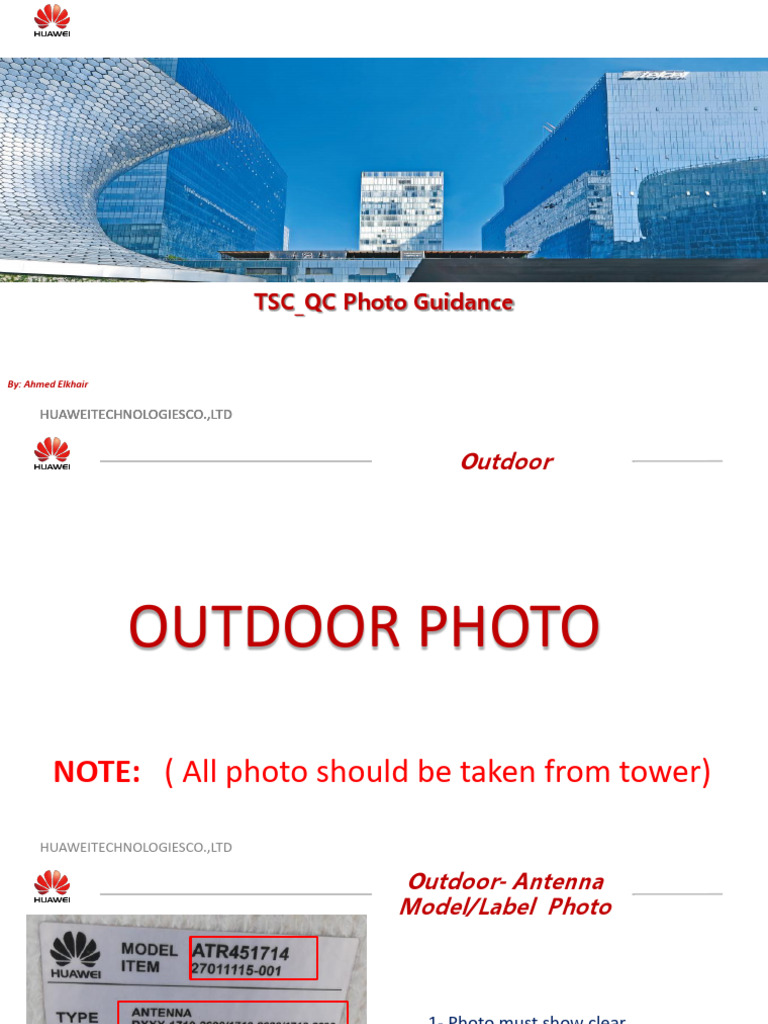 QC Standard-TSC - QC Photo Guidance | PDF | Electrical Engineering | Wireless