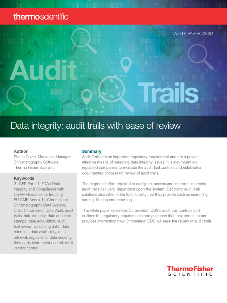 WP 72664 Cds Audit Trails Wp72664 en | PDF | Information Technology ...