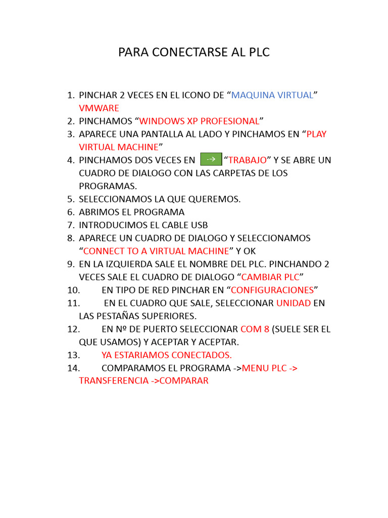 Conexión al PLC desde VMware XP | PDF | Juegos y actividades