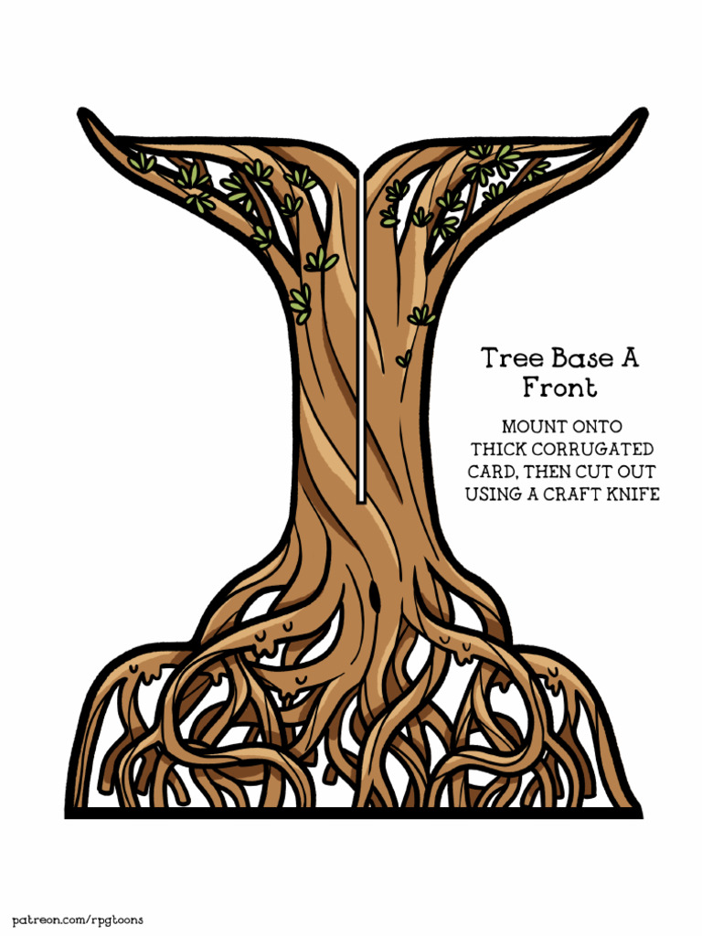 Treehouse Papercraft - Print at 100% Scale | PDF