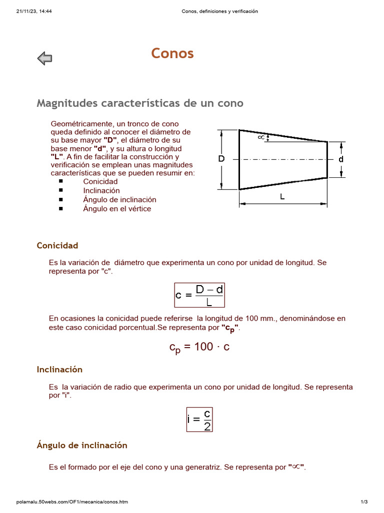 Guía de Medición de Conos | PDF | Medición | Euclides