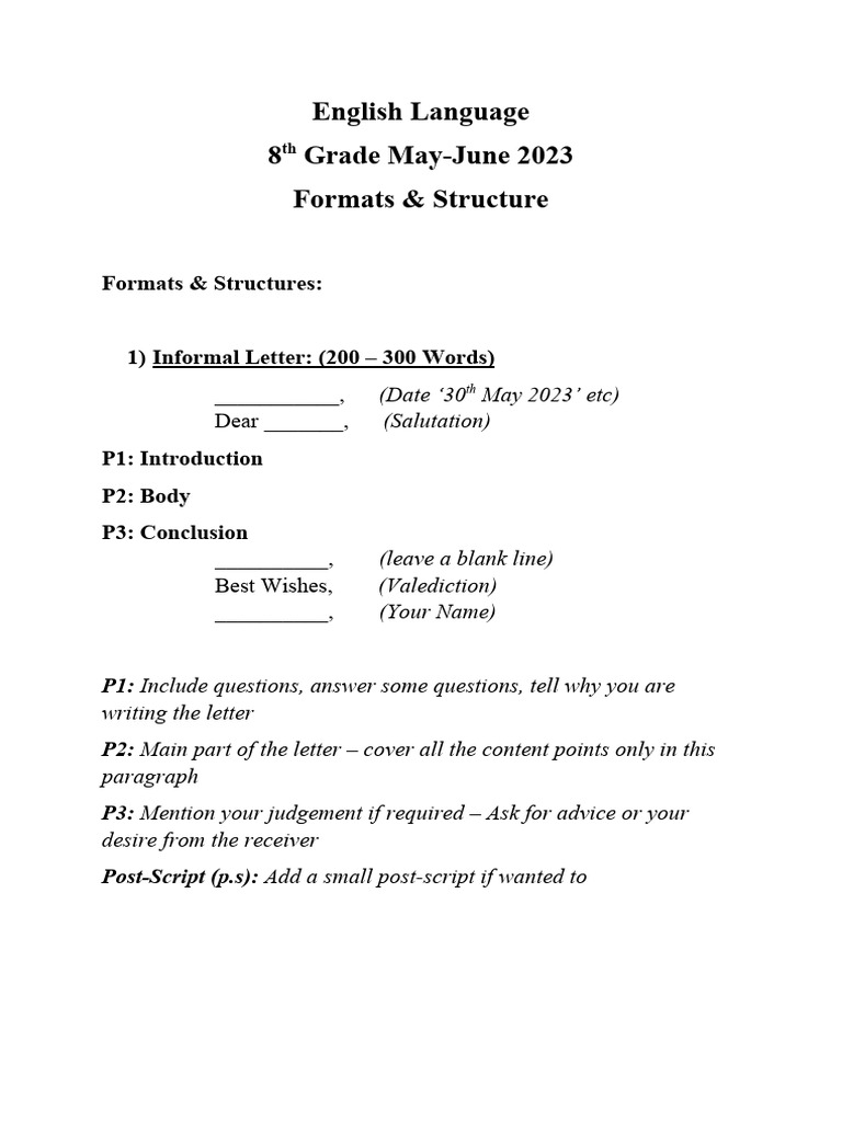 8th Grade Writing Guide | PDF | Language Mechanics | Syntax