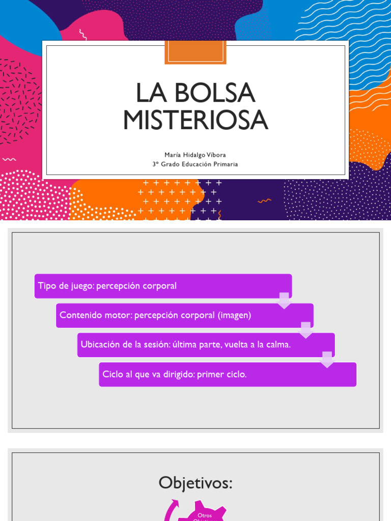 LA BOLSA MISTERIOSA Juego Ef Primaria | PDF | Aprendizaje | Cognición