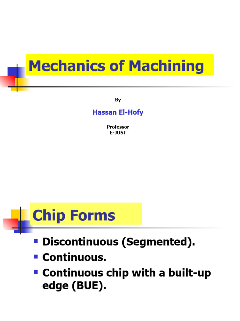 1-Mechanics of Orthogonal Cutting | PDF | Machining | Crafts