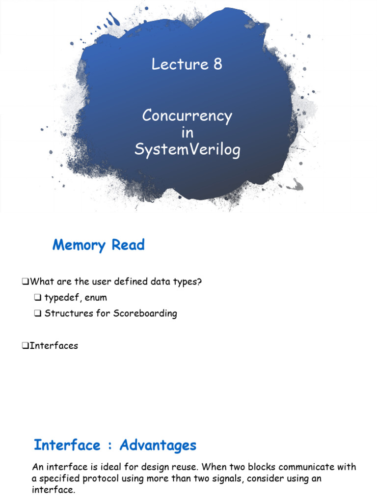 SystemVerilog Concurrency Guide | PDF | Concurrent Computing | Parallel Computing