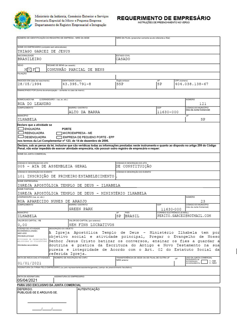 Introduzir 78 Imagem Modelo De Requerimento De Empresario Br/modelo De Requerimento De Documentos