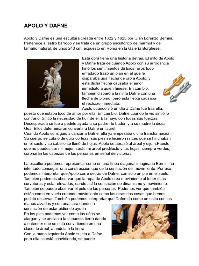 El Mito de Dafne y Apolo | PDF