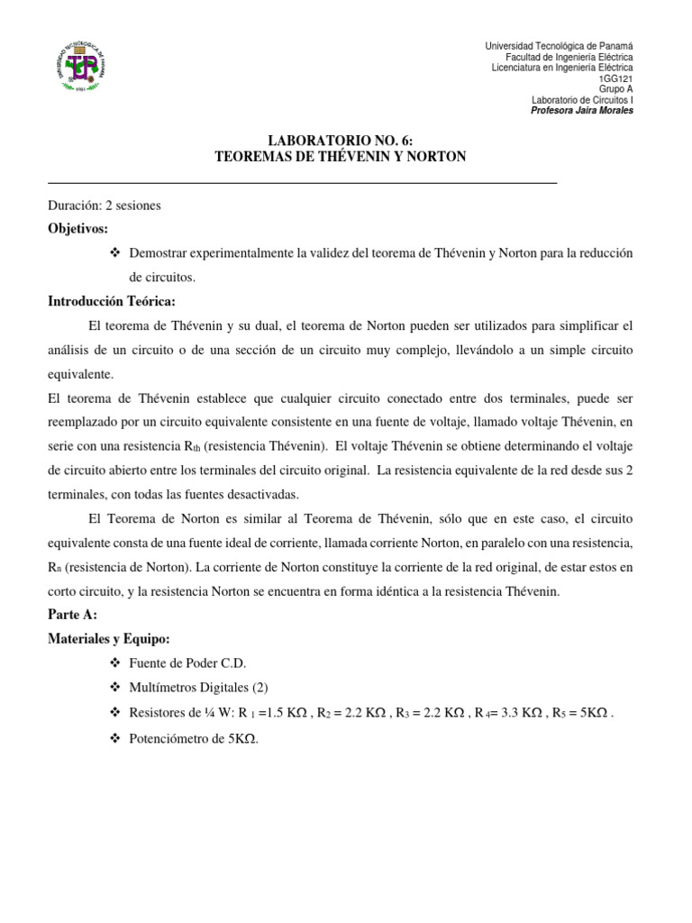 LABORATORIO No5 - CKT1-jm | PDF | Resistencia Eléctrica y Conductancia ...