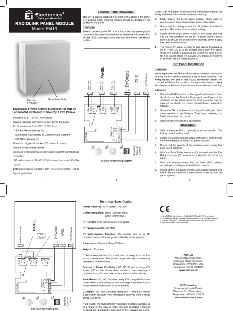 Ei413 Instructions Rev4 | PDF | Relay | Switch
