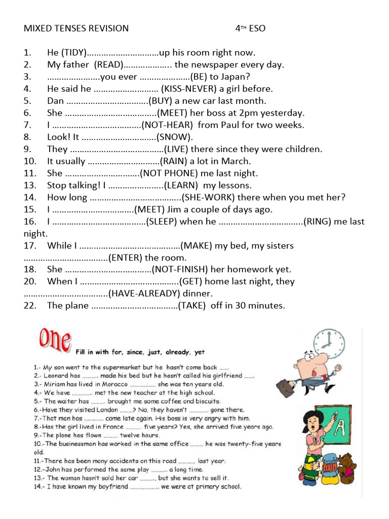 Mixed Tenses Revision | PDF