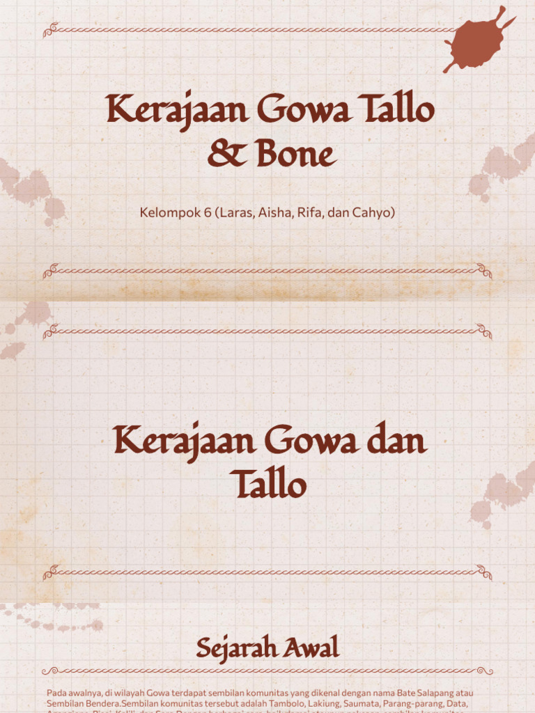 Kerajaan Gowa Tallo & Bone | PDF