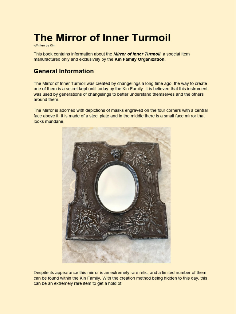 Lore Book 2 - The Mirror of Inner Turmoil | PDF