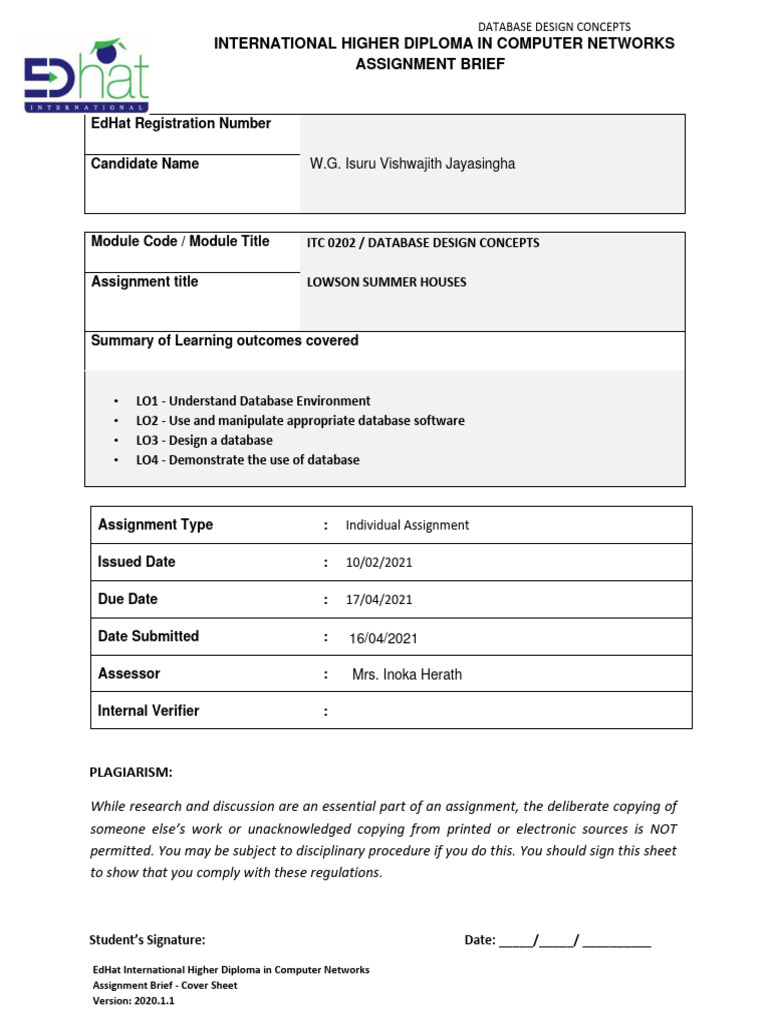 Database Design Concepts Pdf Databases Relational Model 