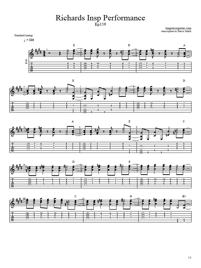 Basic Rock Rhythm 2 Richards Insp Performance | PDF