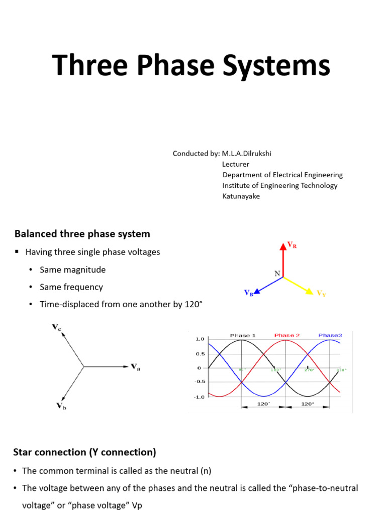 Three Phase Systems | PDF | Physical Quantities | Electronic Engineering