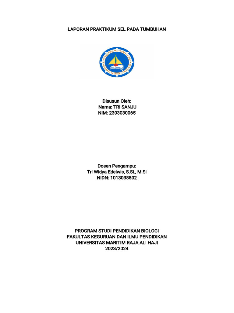 Laprak - Anatomi Tumbuhan | PDF | Kesehatan Holistik | Sains & Matematika