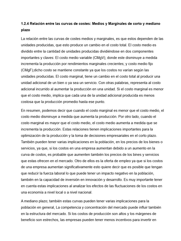 Resumen de Libro | PDF | Microeconomía | Costo marginal