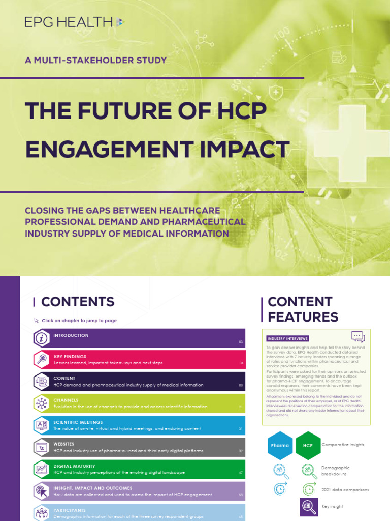 EPG Health Report The Future of HCP Engagement Impact 2023 | PDF ...