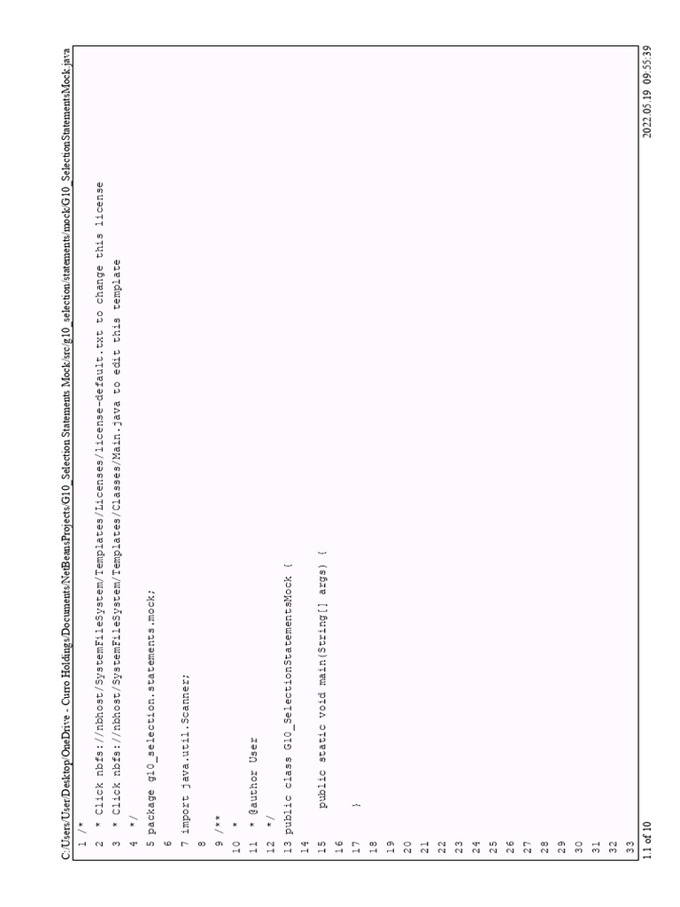 G10 - Mock Practical Examination Memo | PDF | Java (Programming ... G10 - Mock Practical Examination Memo | PDF | Java (Programming ...