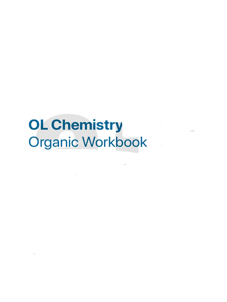 Organic Chemistry Workbook 2021 | PDF | Alkane | Ethanol