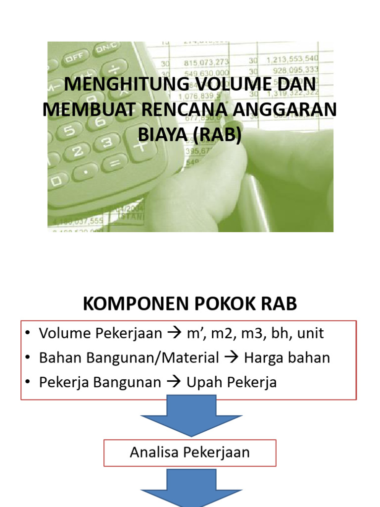 Menghitung Volume Dan Membuat Rab | PDF | Griya & Taman | Teknologi & Rekayasa