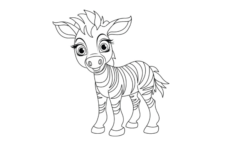 Gambar Mewarnai Zebra | PDF