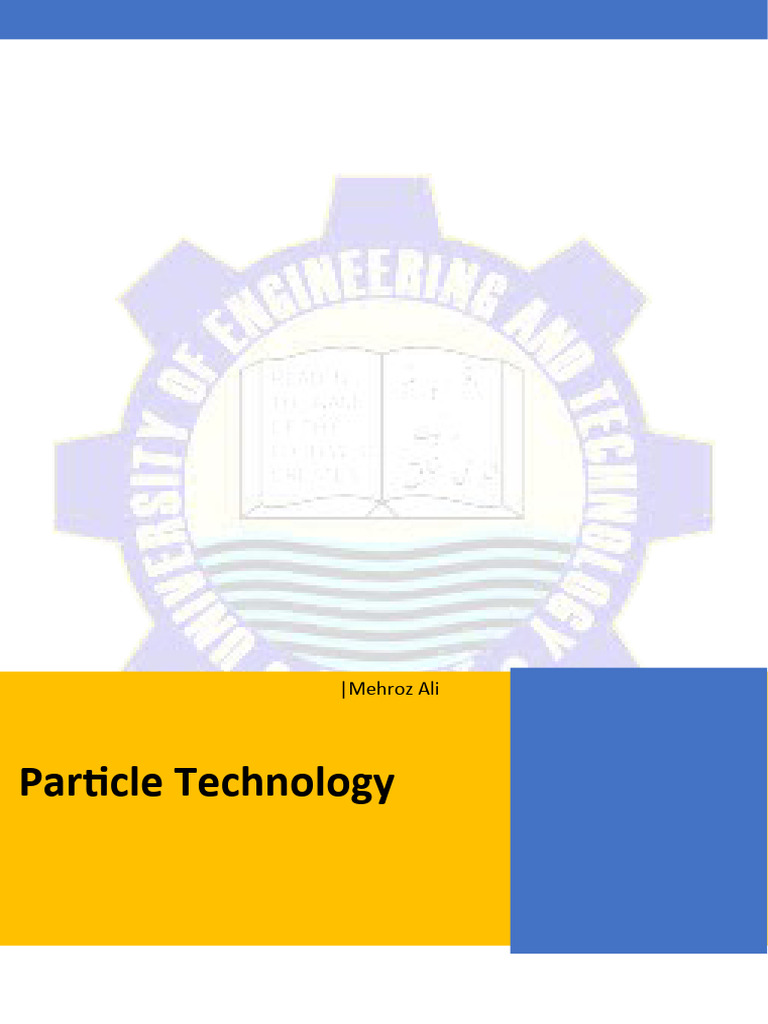 Particle Technology Lab Manual ZB | PDF | Mill (Grinding) | Mixture