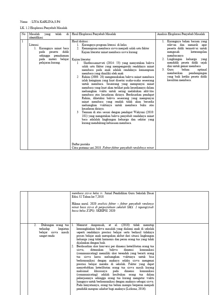 Eksplorasi Penyebab Masalah | PDF
