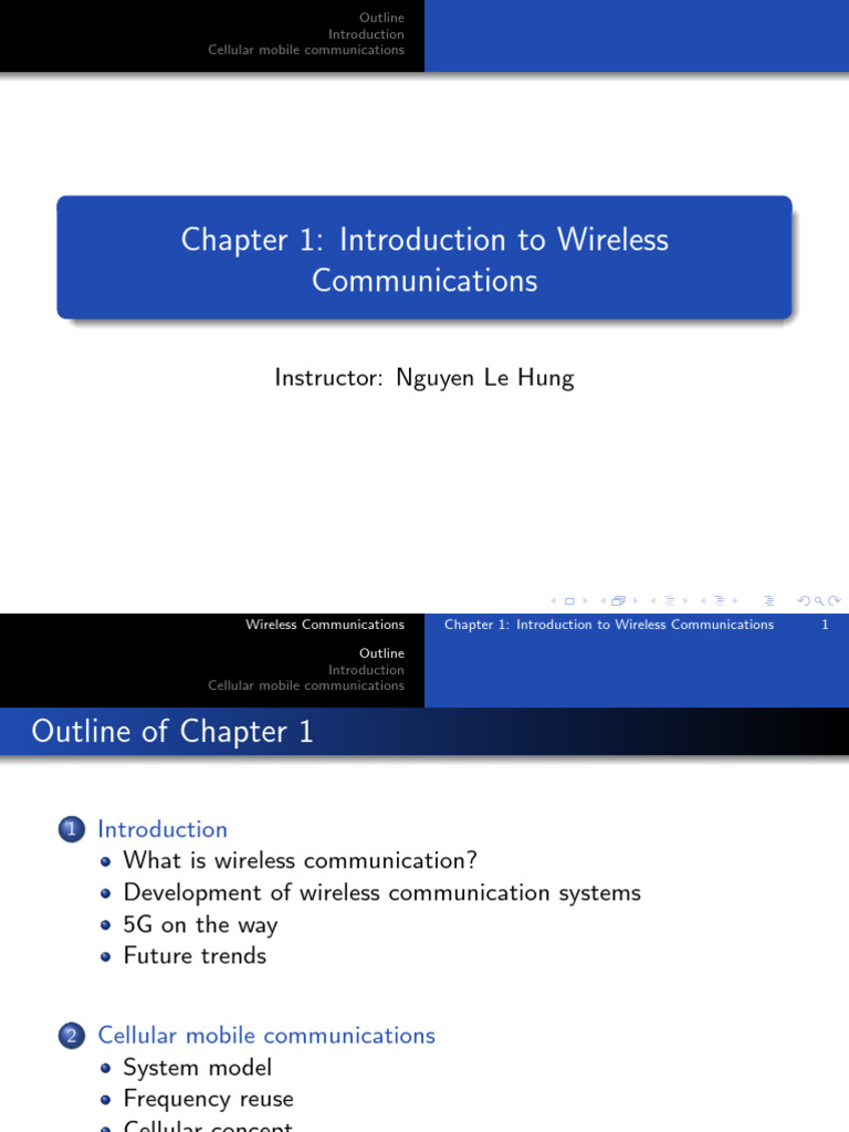Chap 1 Intro | PDF | Cellular Network | Radio Chap 1 Intro | PDF | Cellular Network | Radio