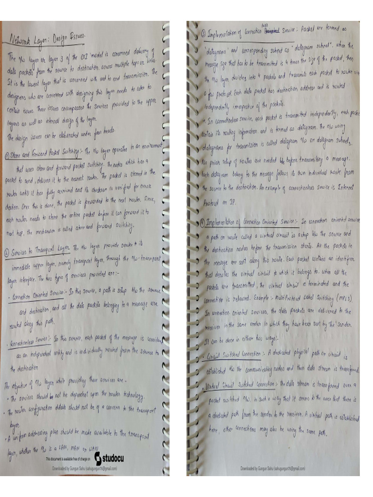 cn-notes-unit-3 | PDF | Telecommunications | Routing