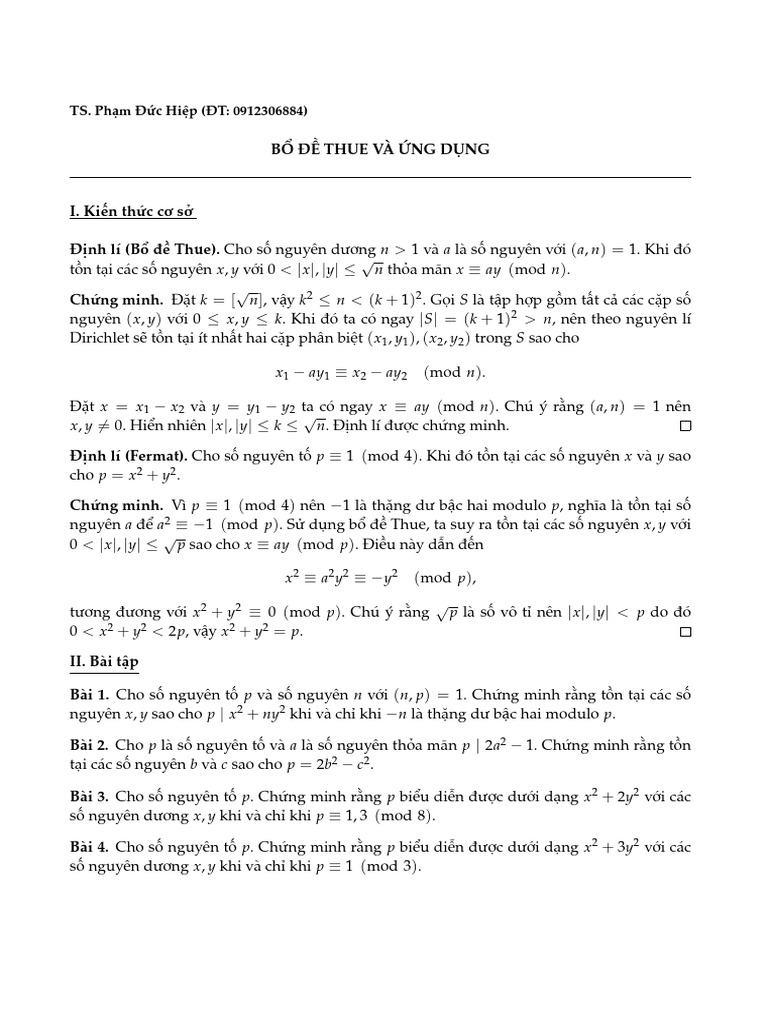 Bo de Thue Va Ung Dung | PDF
