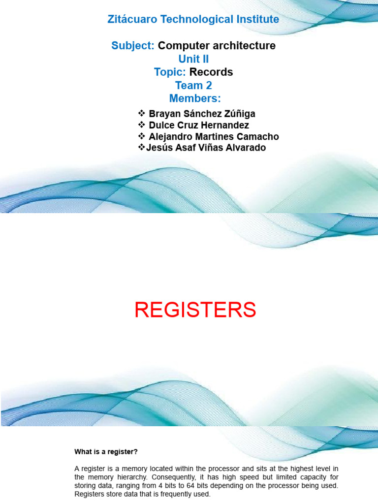 Expocicion Equipo 2 - Unidad II | PDF | Pointer (Computer Programming) | Central Processing Unit