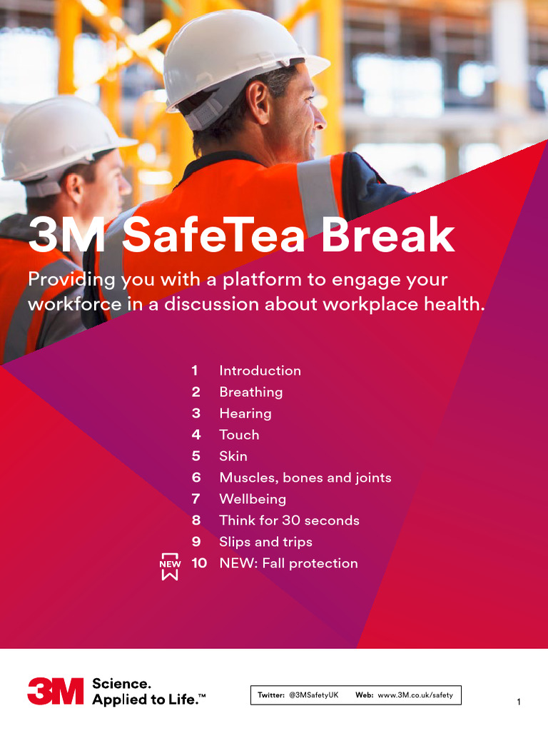 3M SafeTea Break Kit | PDF | Personal Protective Equipment | Noise