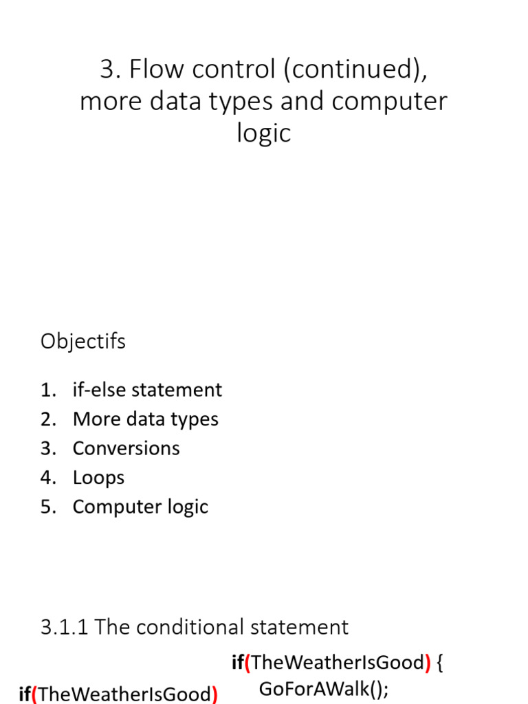 3-Flow Control (Continued) | PDF | Control Flow | Mathematical Logic