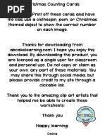 Christmas Action Cards for Kids | PDF