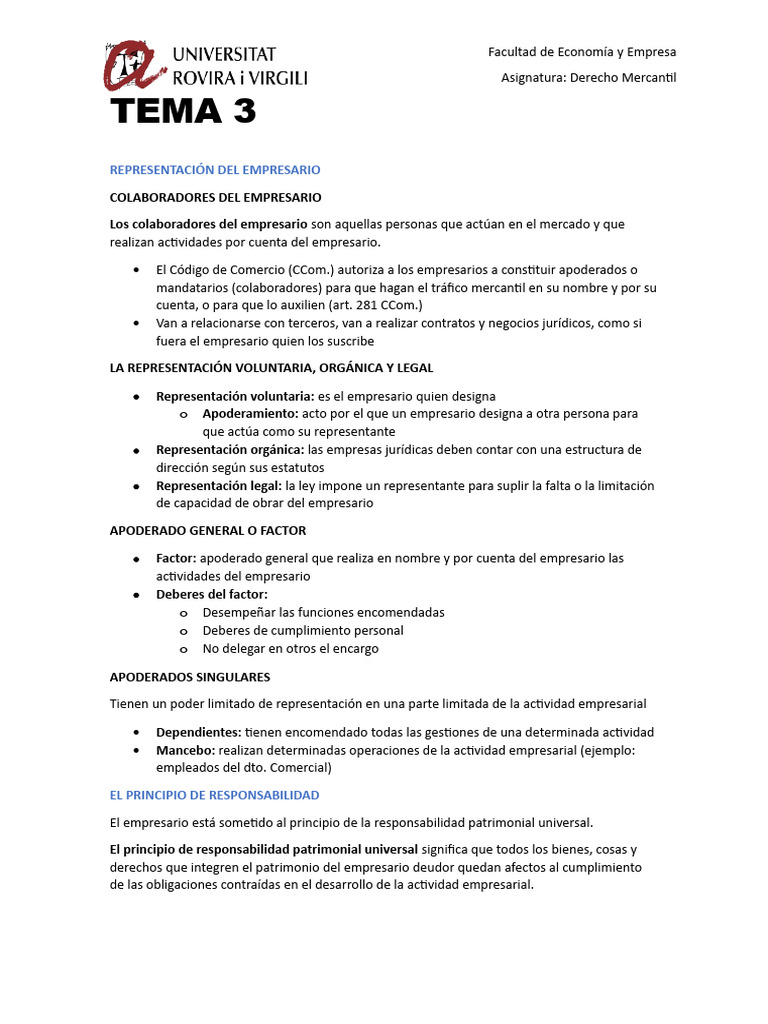 Repaso Tema 3 | Descargar gratis PDF | Liquidación | Insolvencia