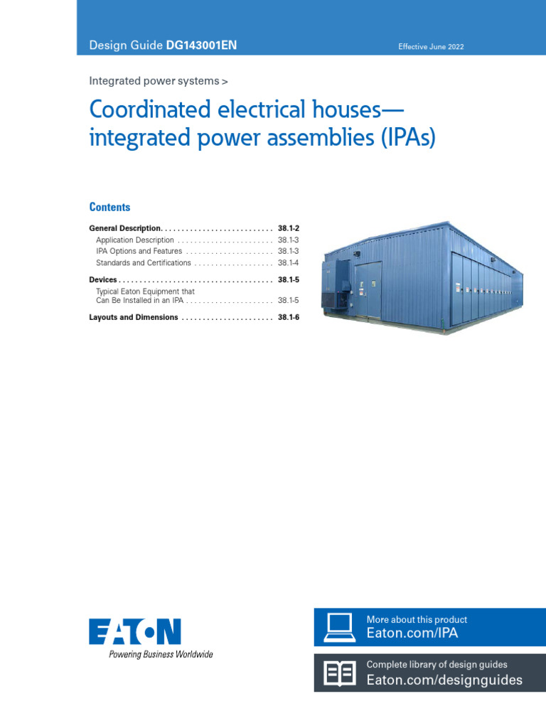 Eaton Ipa Coordinated e Houses Design Guide Dg143001en | PDF | Door ...