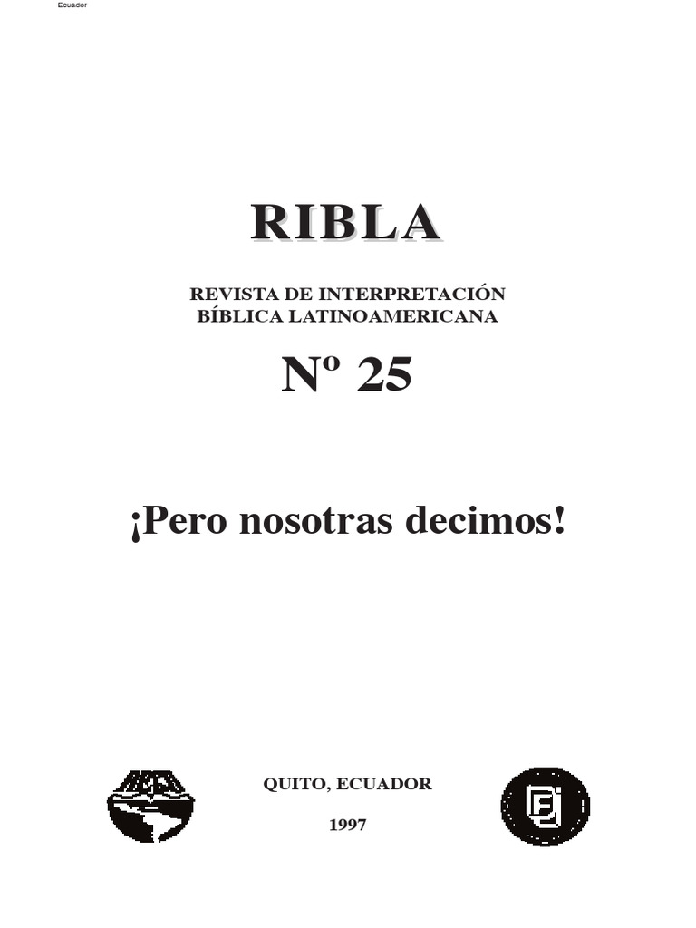 Hermenéutica Feminista en RIBLA 25 | PDF | Sarah | Hermenéutica
