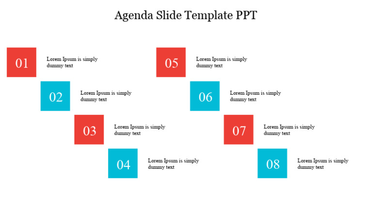 Agenda Slide Template for PPT | PDF