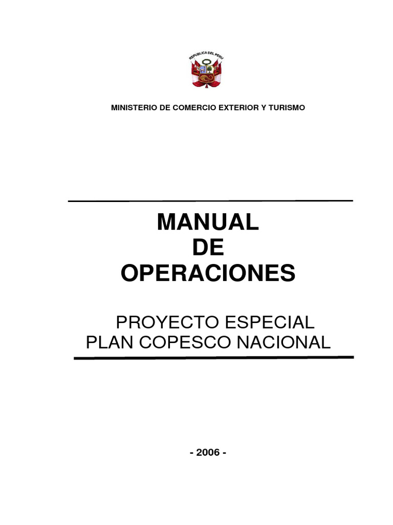 008 Manual - de - Operaciones | PDF | Contabilidad | Presupuesto