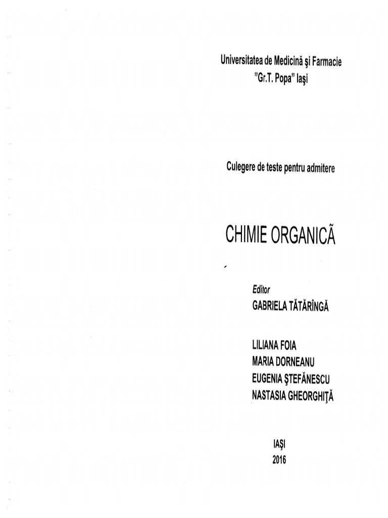 Culegere Admitere Iasi 2016 | PDF