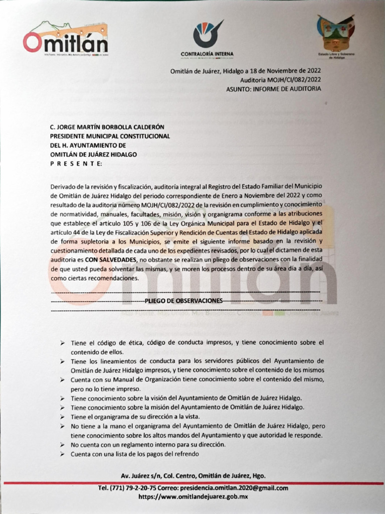 Infirme Auditoria Panteones | PDF