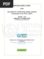 IGNOU MCA Project Proposal Guidelines | PDF | Art